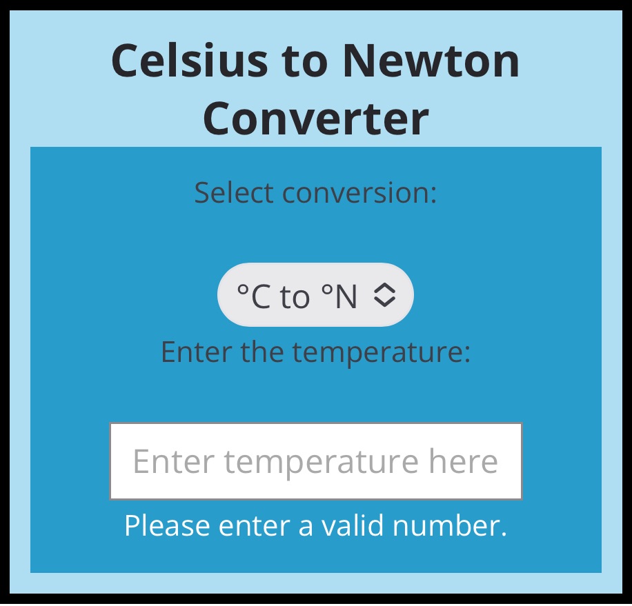 Celsius to Newton | Temperature Conversion