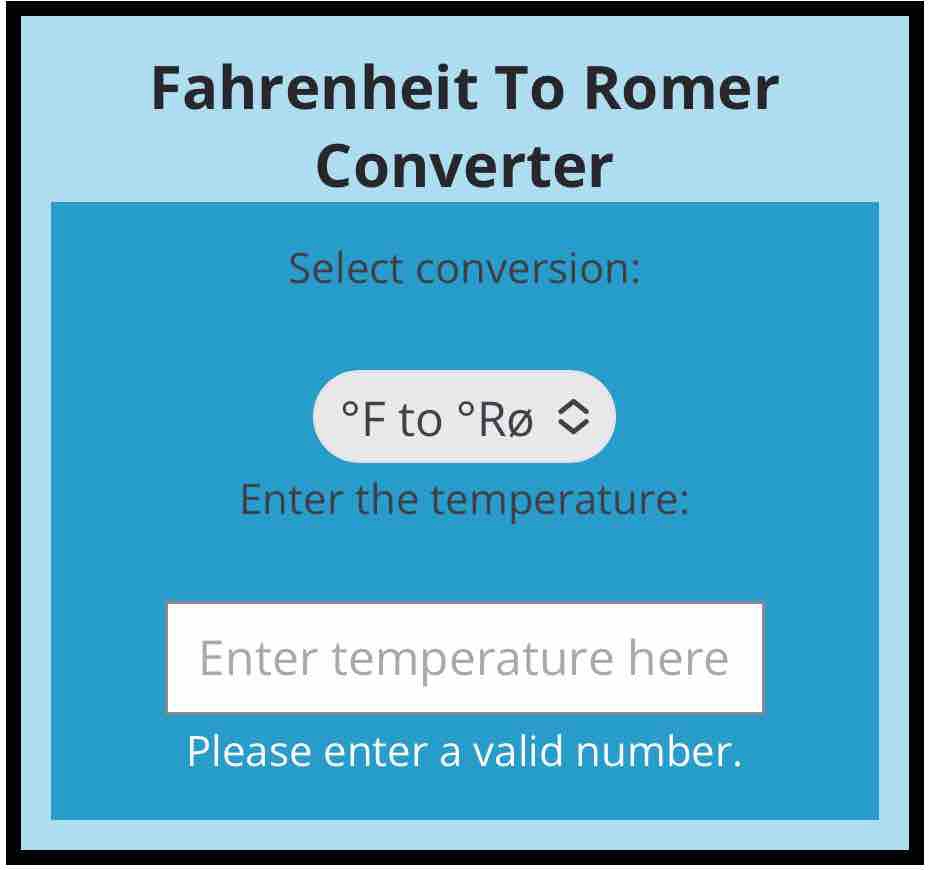 Fahrenheit to Romer | Temperature Conversion