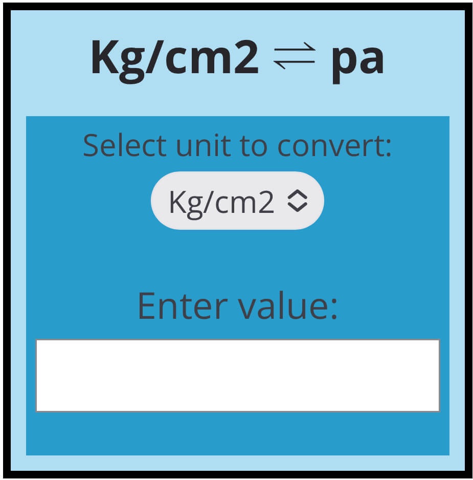 Kg cm2 To Pa Pressure Conversion Kg cm2 To Pa Pressure Conversion